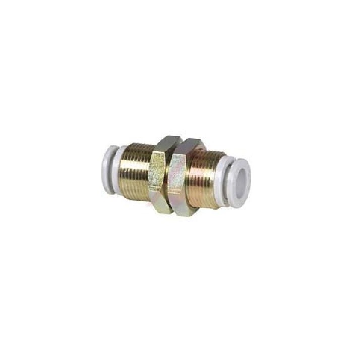 KQ2E06-00 - 596 - SMC - 6mm bulkhead fitting - More Control UK